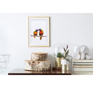 Rainbow Lorikeet Print, Australian Bird, Bird Print, Kids Wall Art ...