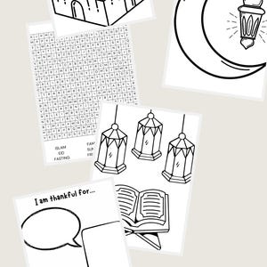 Ramadan Activity Book, Ramadan Printable, Kids Ramadan Activity Sheets ...