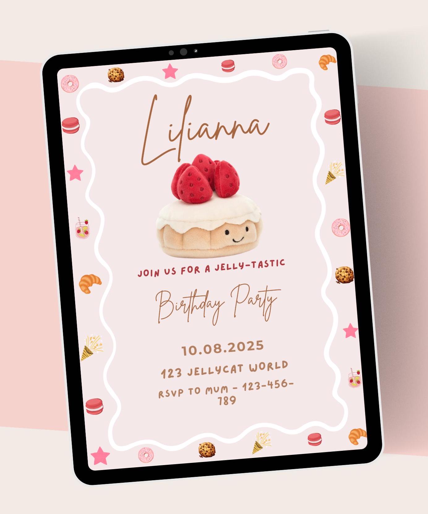 Jellycat, Jellycat Birthday, Jellycat Party, Jellycat Invite, Jellycat ...