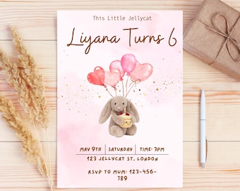 Jellycat, Jellycat Birthday, Jellycat Party, Jellycat Invite, Jellycat ...