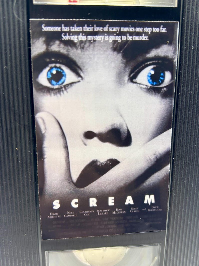 Scream VHS Lamp, Night Light, Ghostface, Custom VHS Tape Lamp, Horror ...