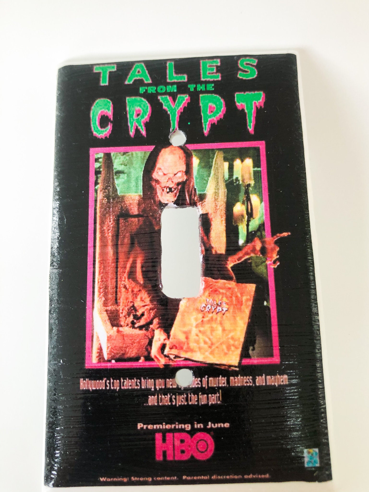Tales From the Crypt Cryptkeeper Light Switchplate, Horror Movie ...