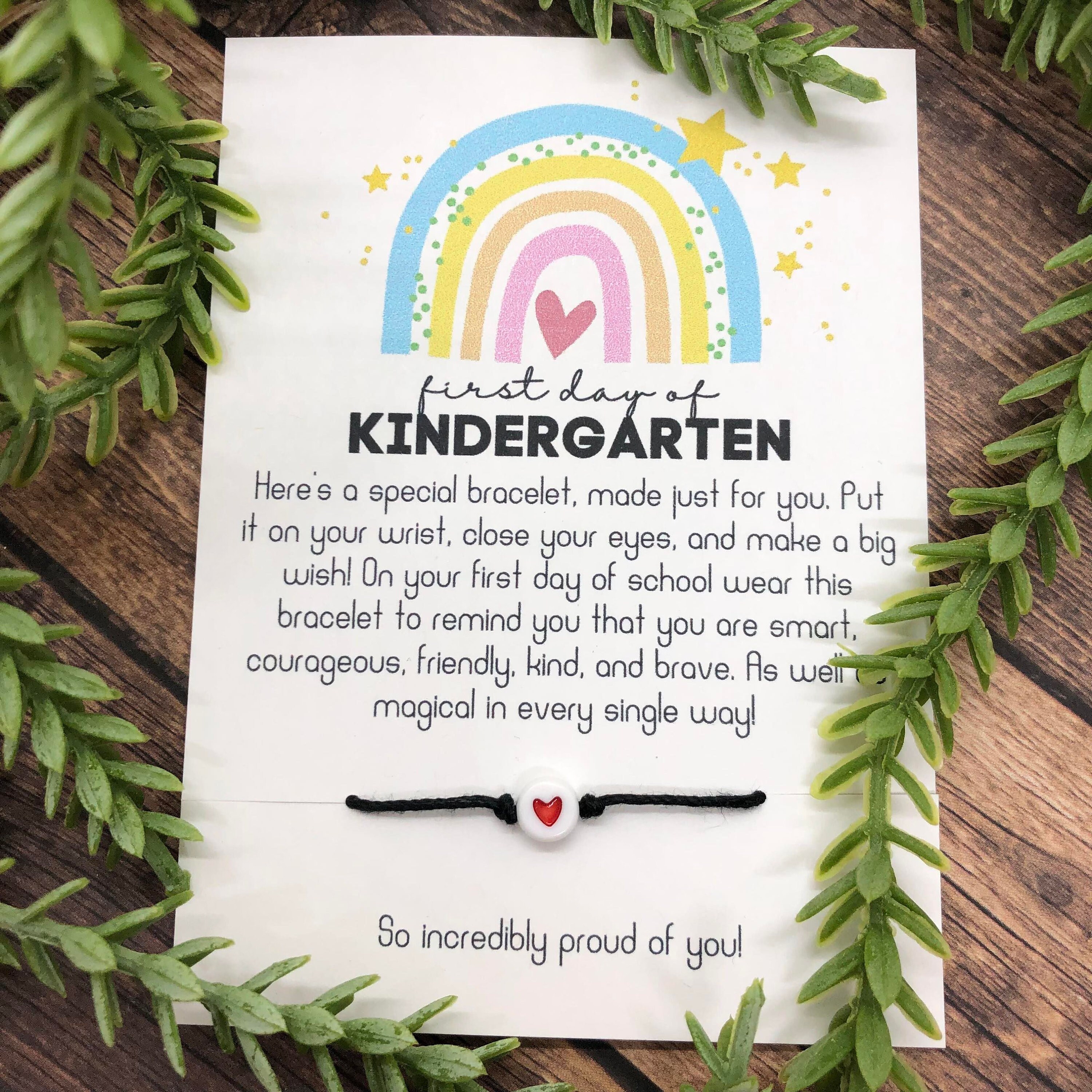 First Day of School Bracelets Kindergarten Bracelets First - Etsy
