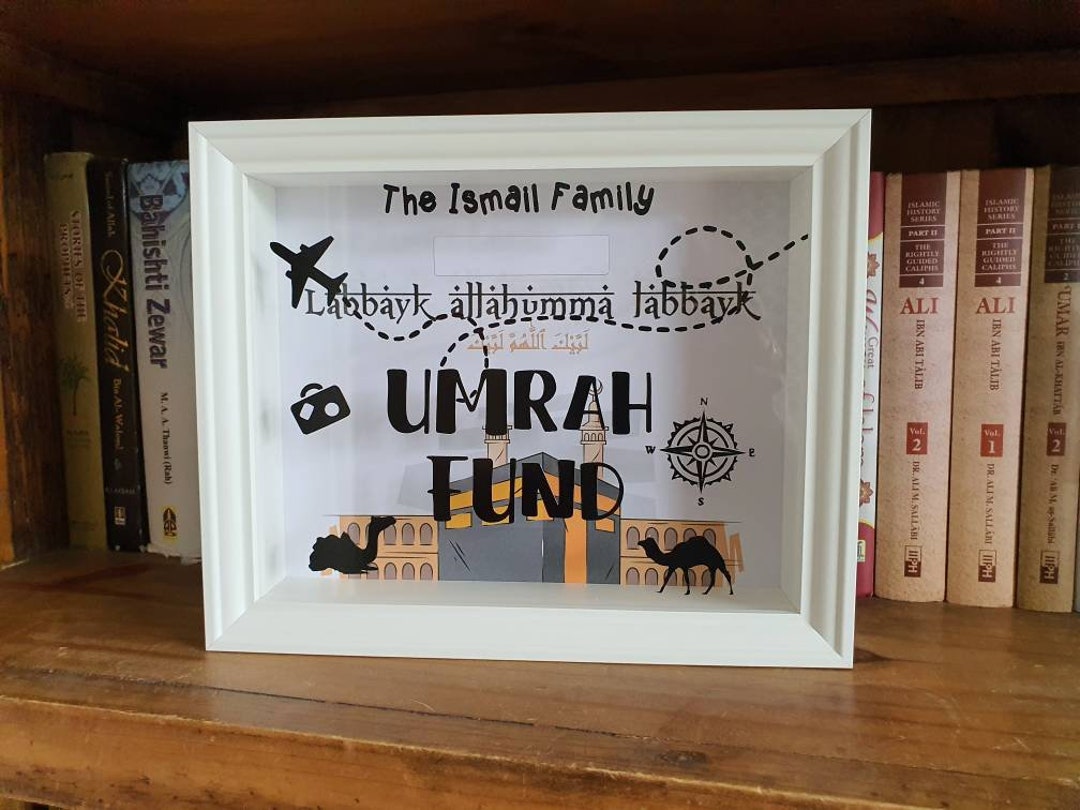 Personalised Umrah Fund/hajj Money Box Frame/personalised /savings Box ...