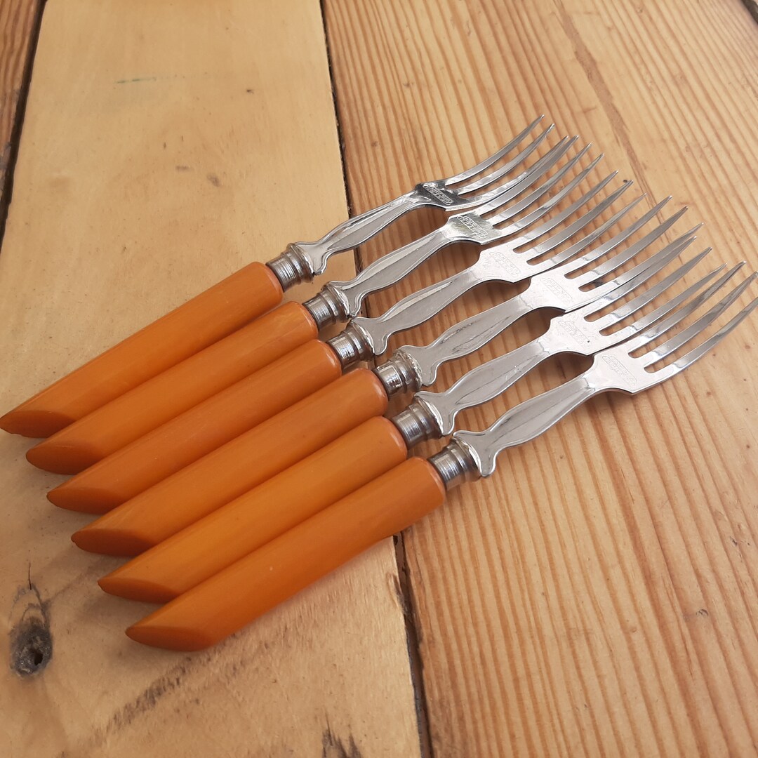 Very Old Forks Bakelite ROSTFREI - Etsy