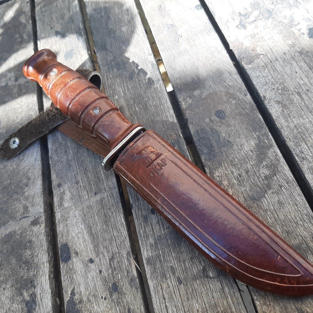 88g Okapi Hunting Knife Made in Germany With Original Leather Sheath - Etsy