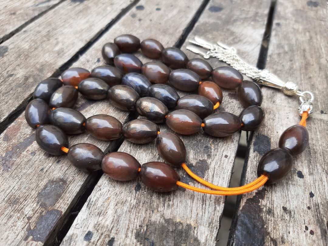 77g Vintage Agate Stone Tesbih - Etsy