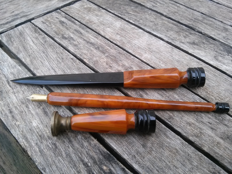 92g Very Old Desk Office Pen Set Bakelite - Etsy
