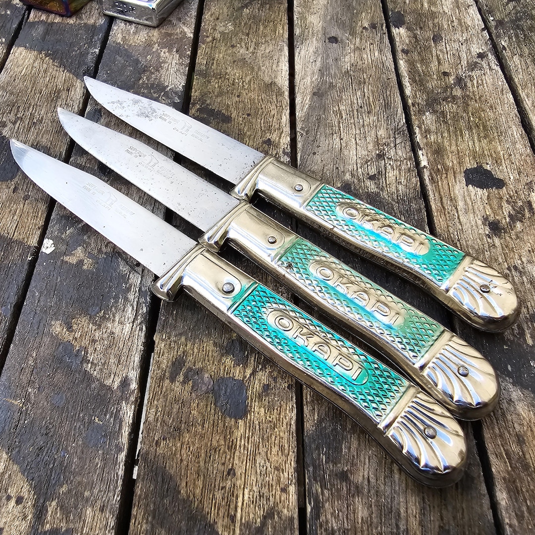 3 Vintage OKAPI Knives Made in Germany 1950 - Etsy