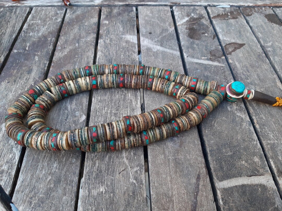 145g Vintage Mala Yak Bone - Etsy