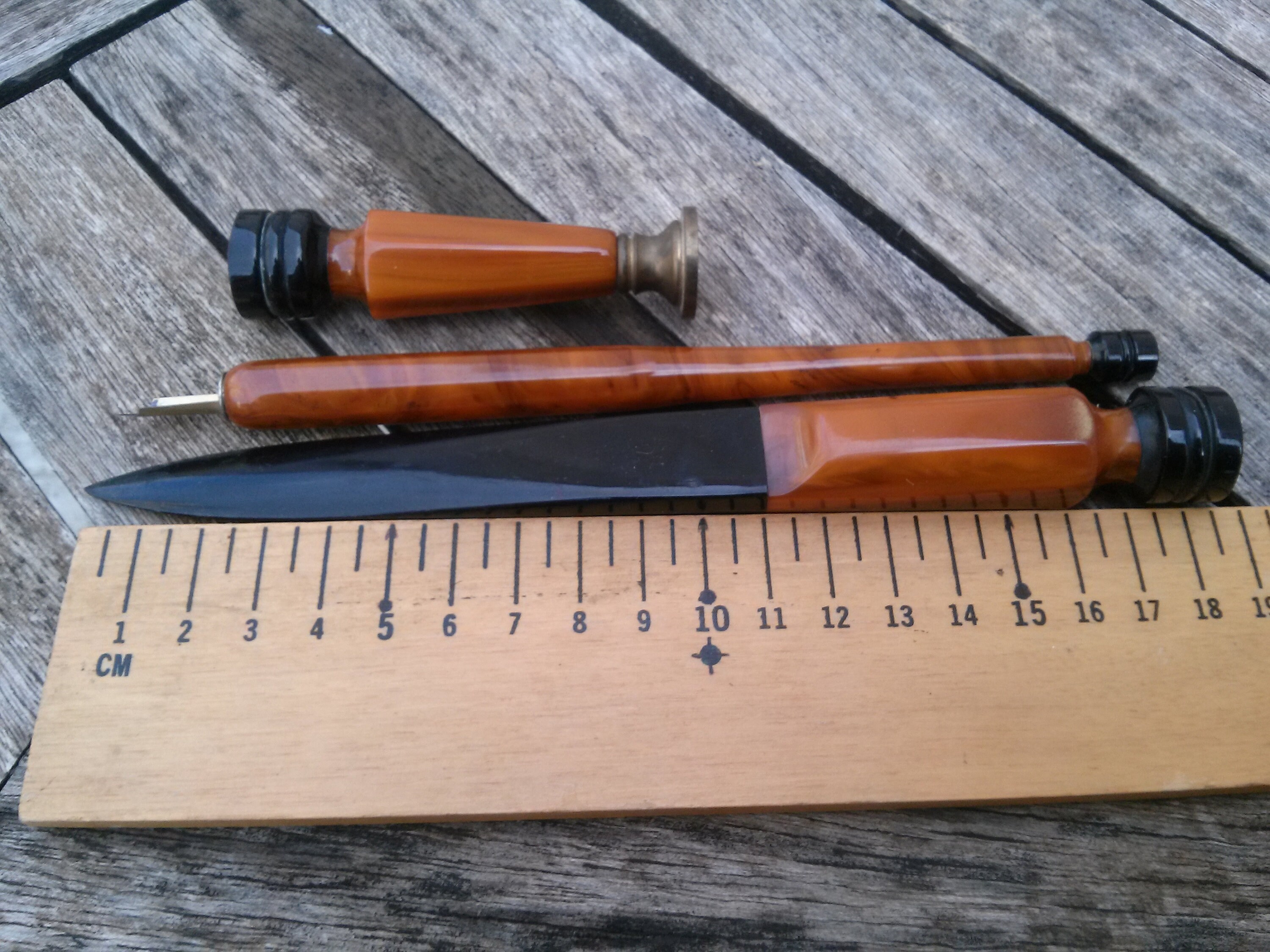 92g very old desk office pen set bakelite | Etsy