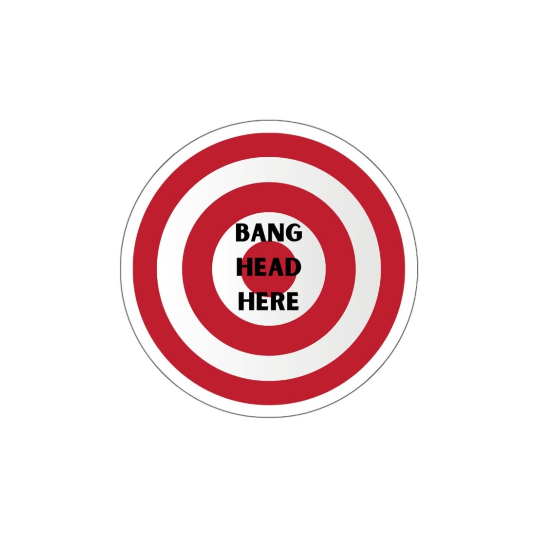 Bang Head Here Sticker - Etsy