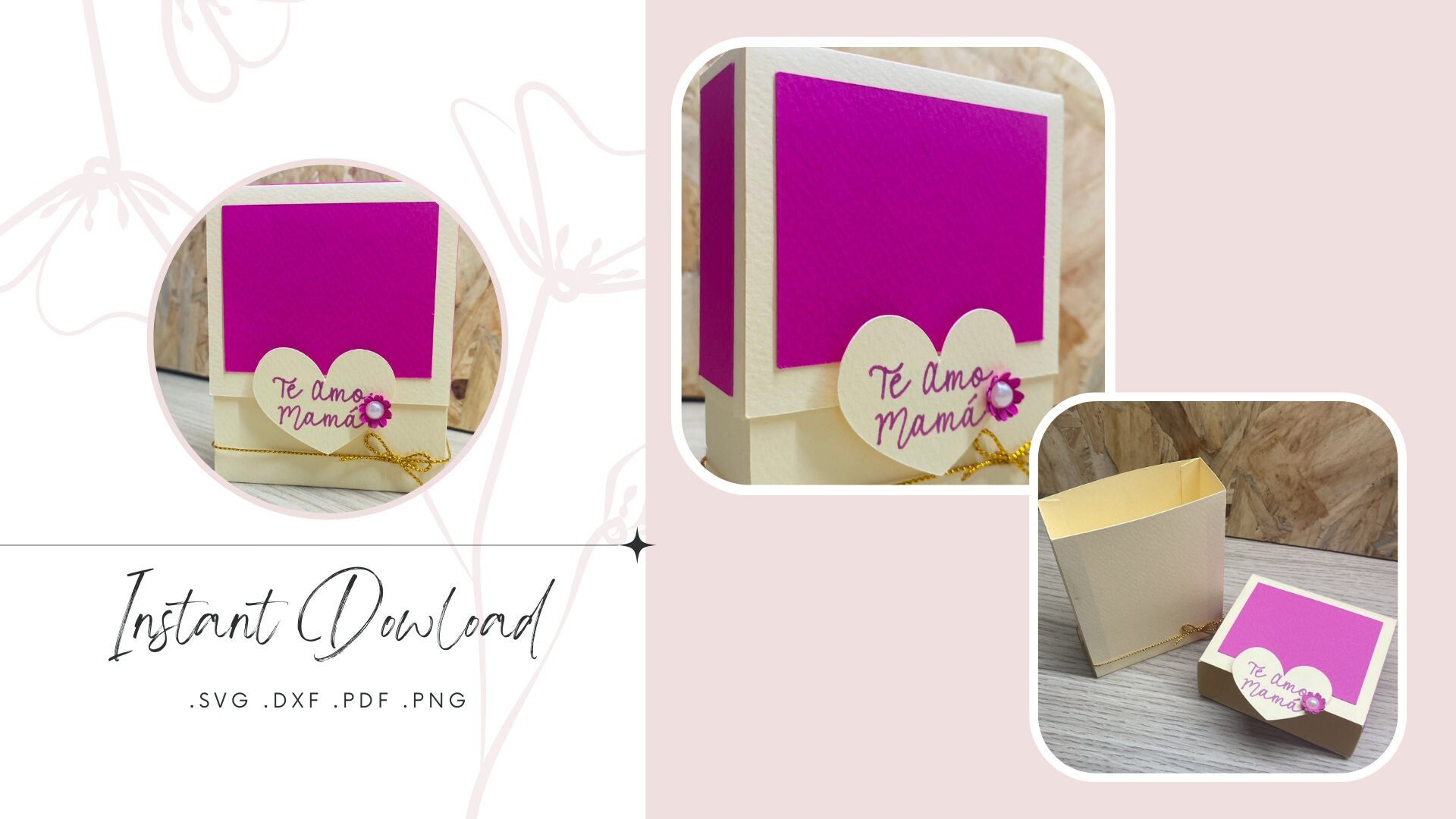 SVG Cut File Chocolate Gift Box Cut File Cricut Template - Etsy