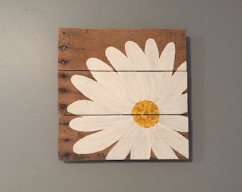 Daisy painting | Etsy