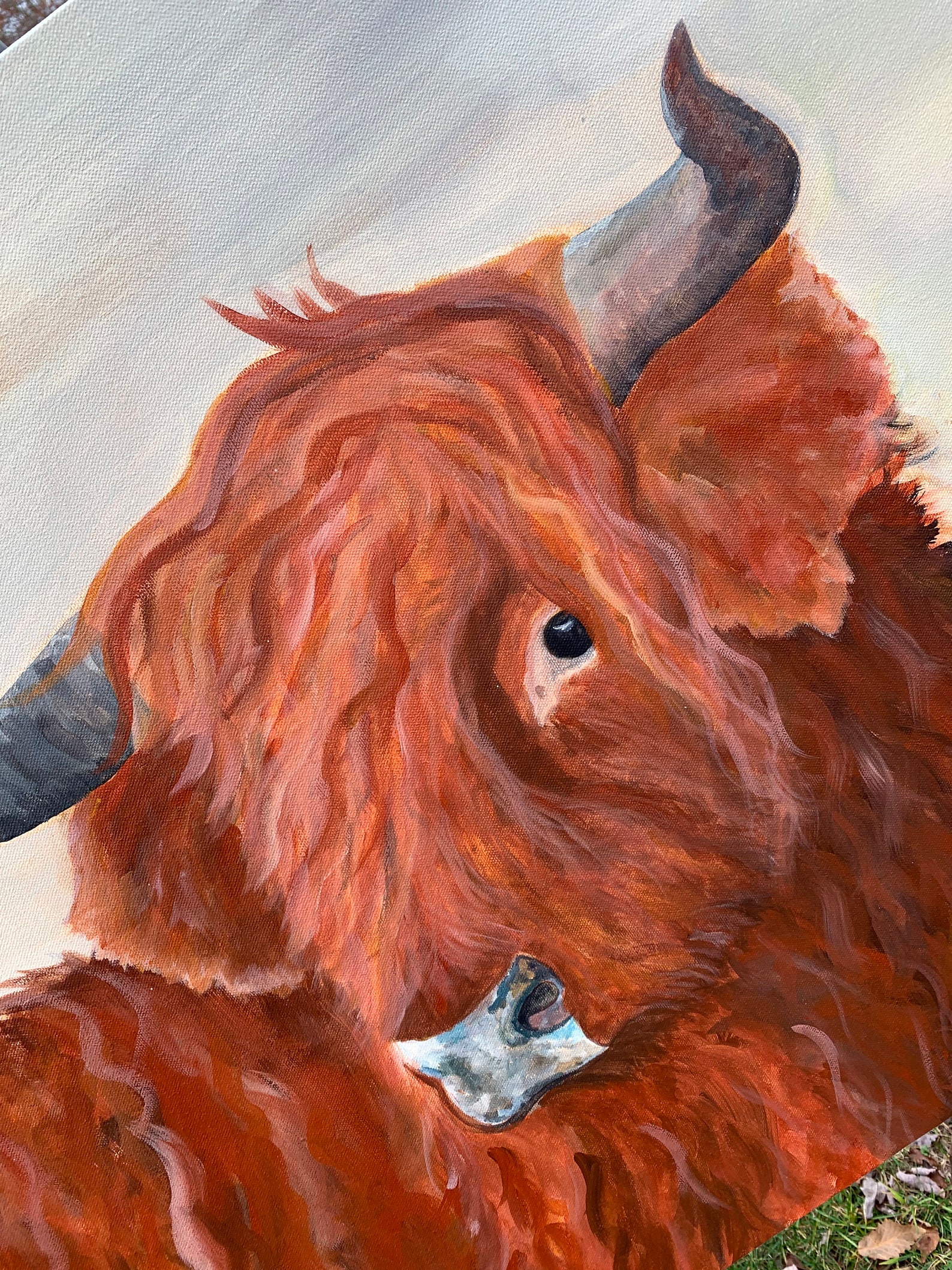 Red Yak Painting - Etsy