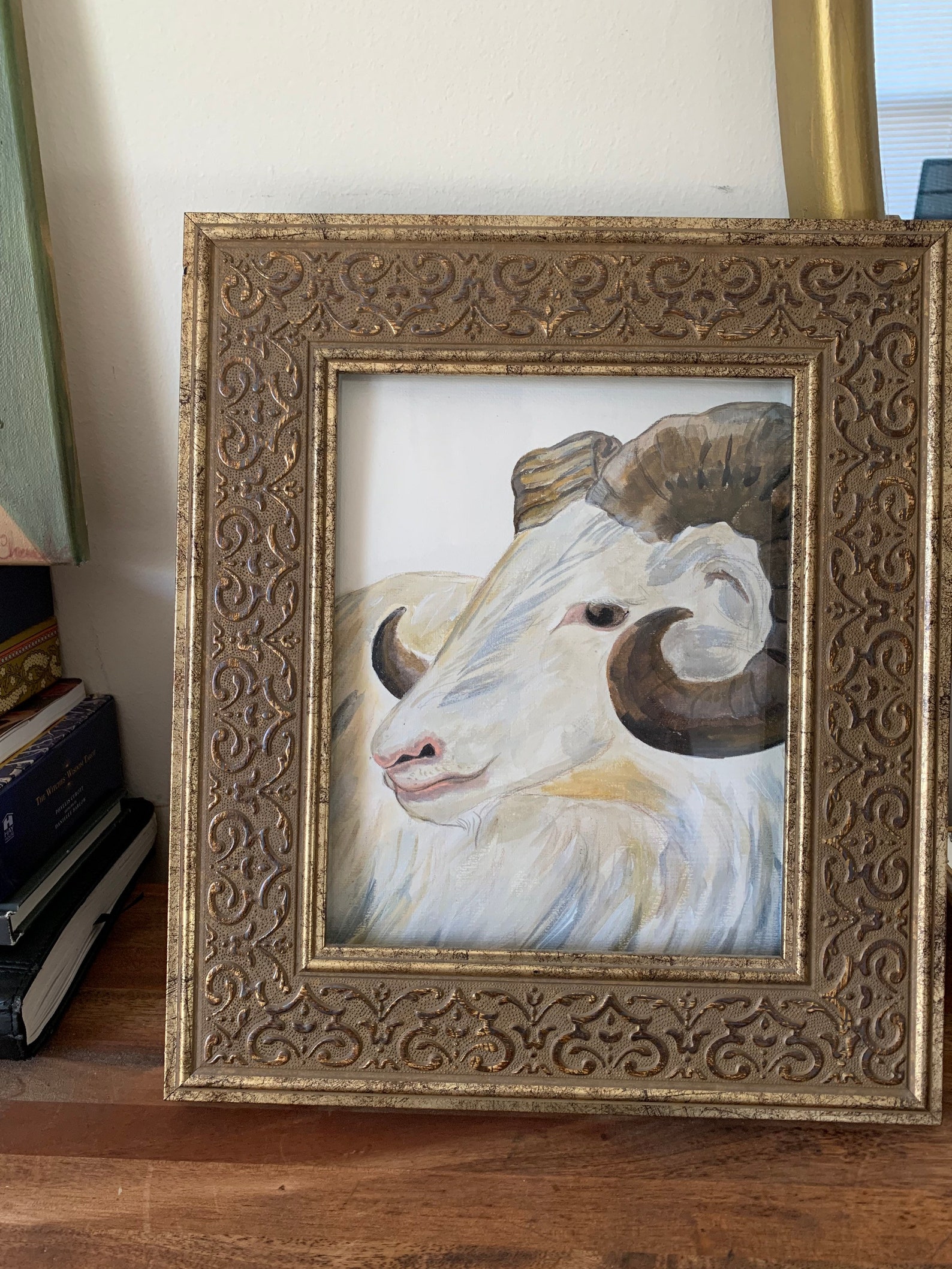 Ram Acrylic Painting - Etsy