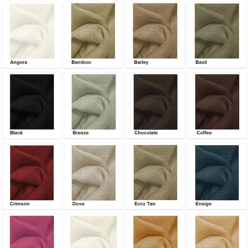 Linen Drapery Panels - Etsy