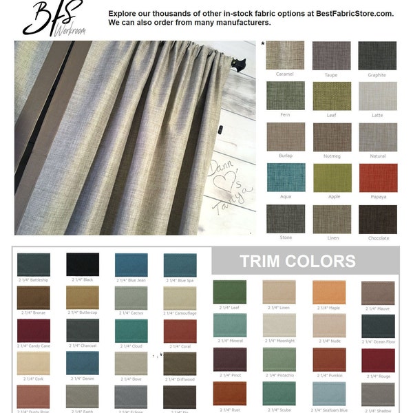 Linen Drapery Panels - Etsy