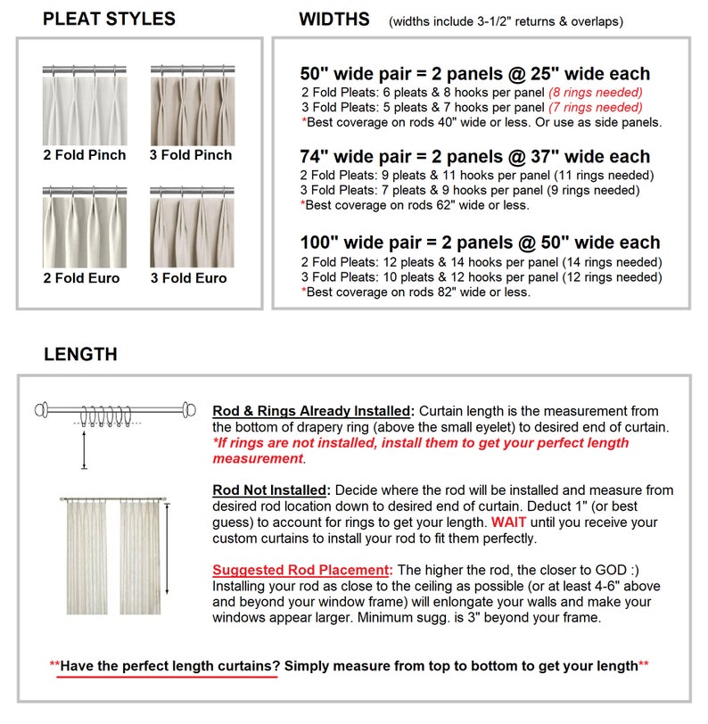 Pair of Fully Lined Euro or Pinch Pleat Ticking Stripe Curtains/drapes ...