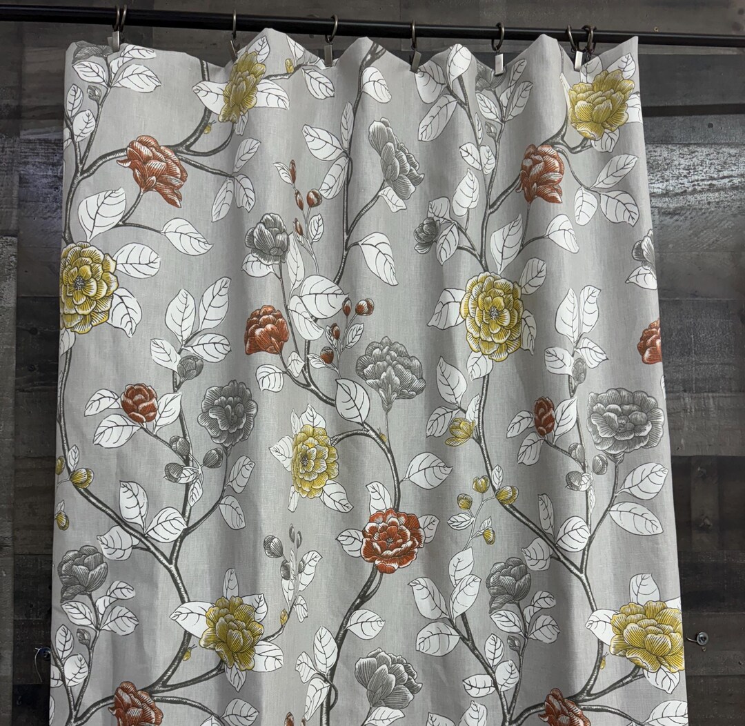 Curtains Out of Robert Allen Leda Peony - Pair of 2 Panels - Extra Wide ...