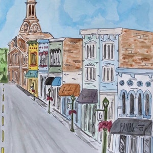 Home Sweet Georgetown— PRINT of Original Watercolor, Georgetown ...