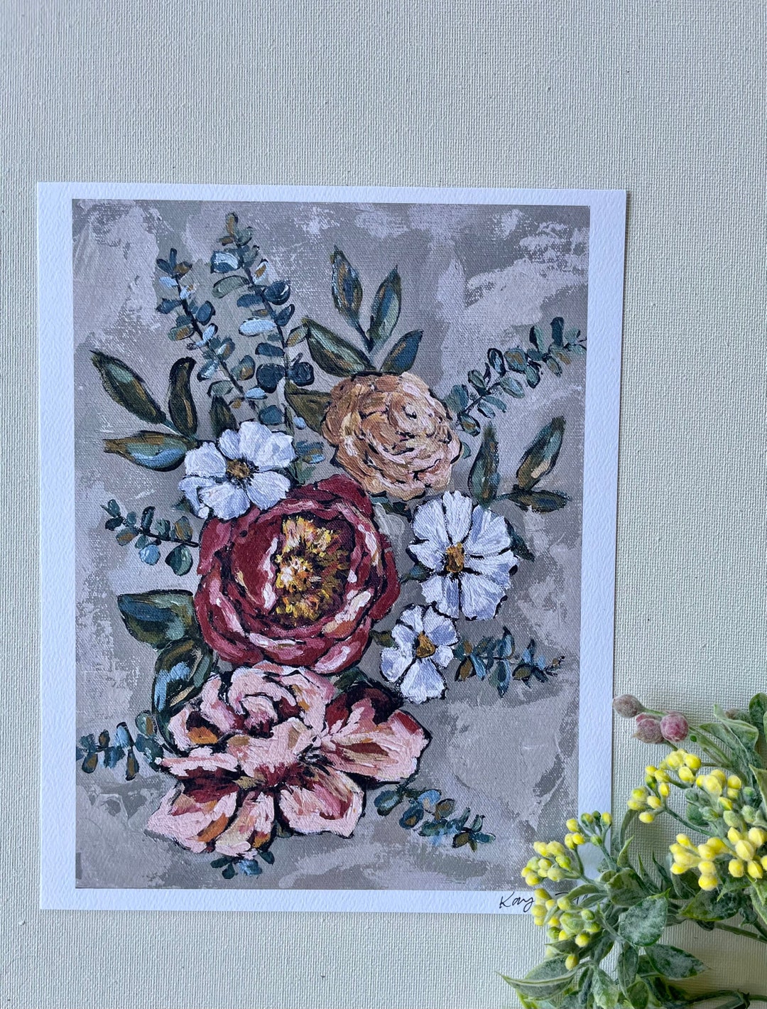Patience— PRINT, “fruit of the Spirit Collection”, Floral, Print of ...