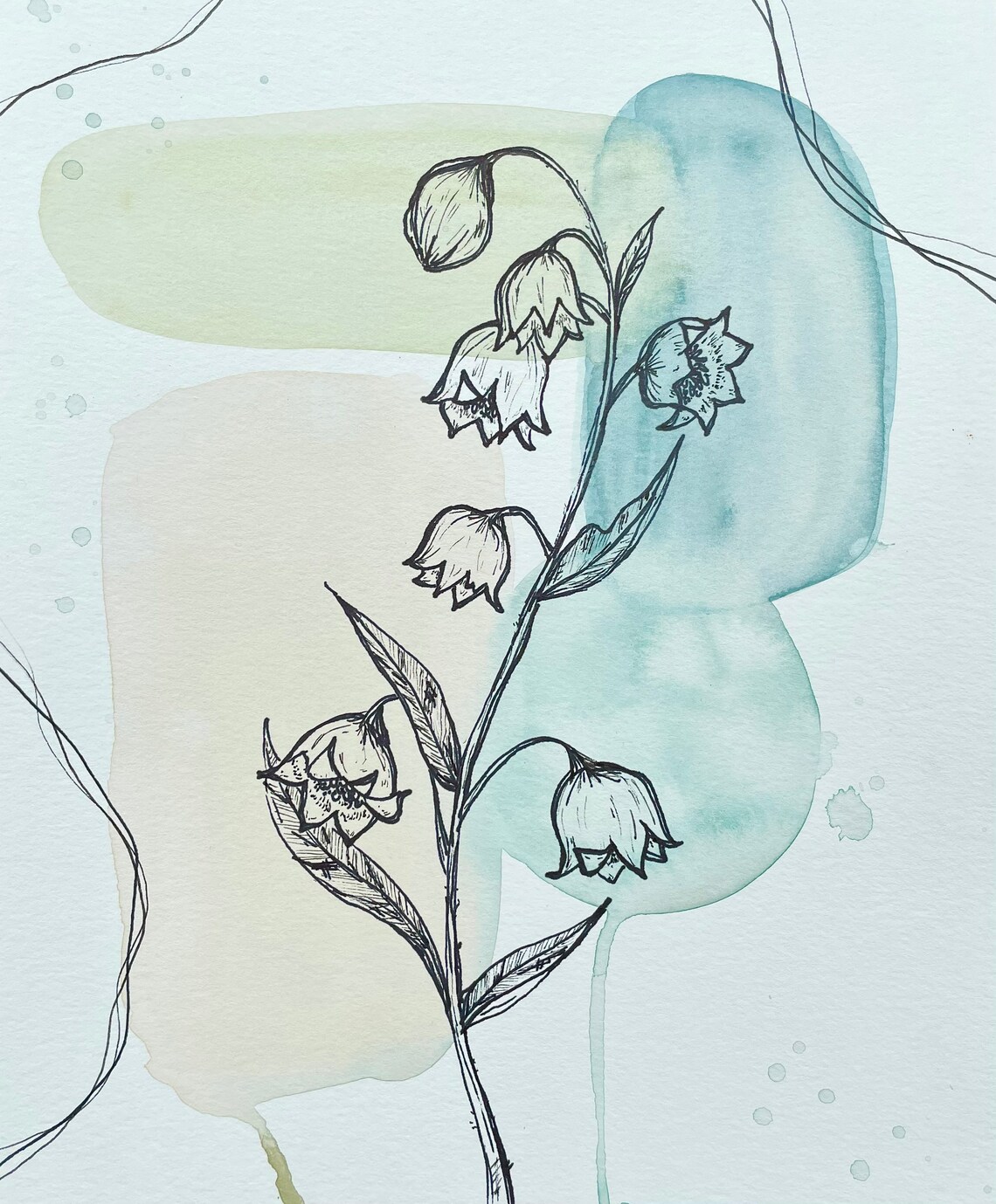 May Birth Month Flower Watercolor Print-lily of the Valley, 5x7, 8x10 ...