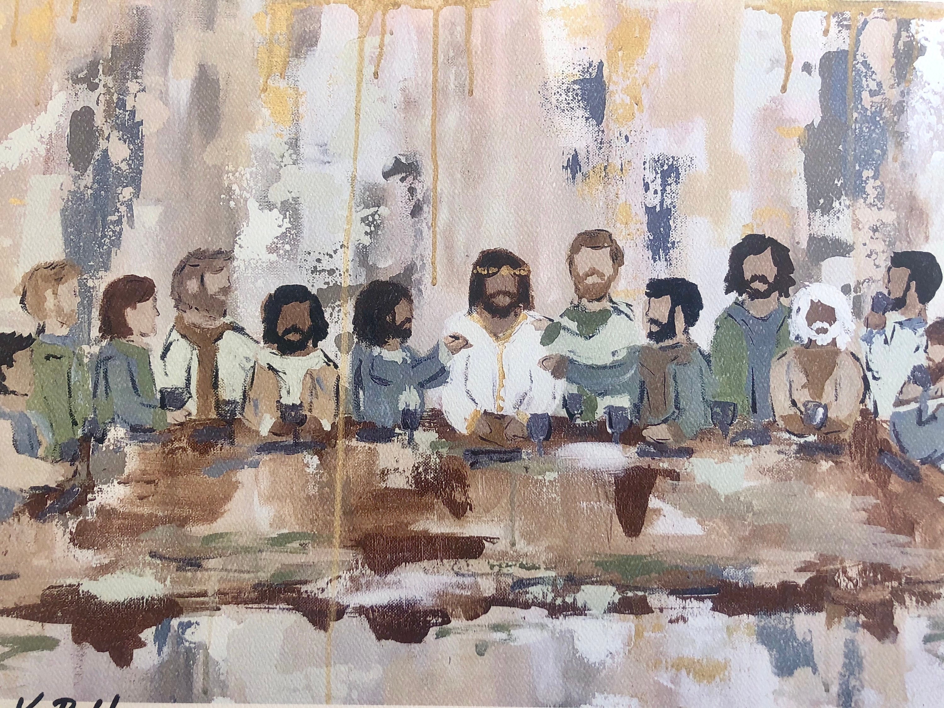 Eucharisteo PRINT Last Supper Wall Art Jesus Breaking Bread - Etsy New ...