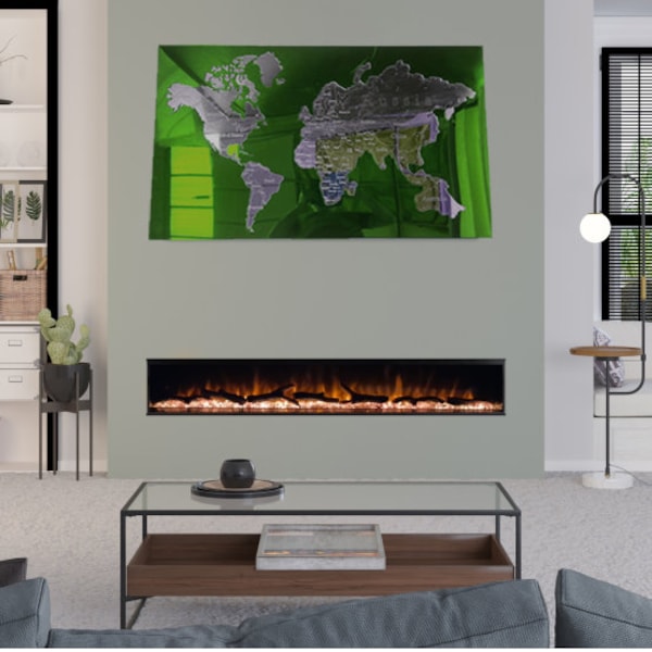 World Map Mirror - Etsy UK