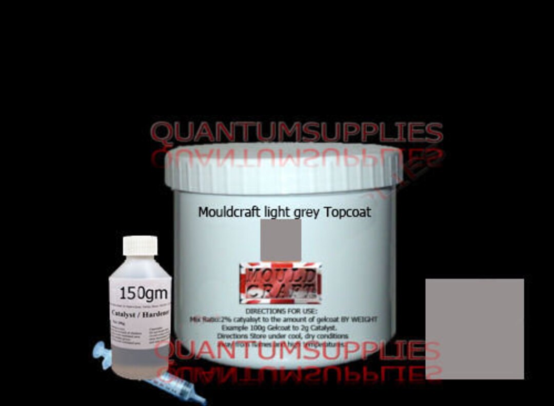Light Grey Topcoat Flowcoat 500G Kit - for Fibreglass Moulds Boat ...