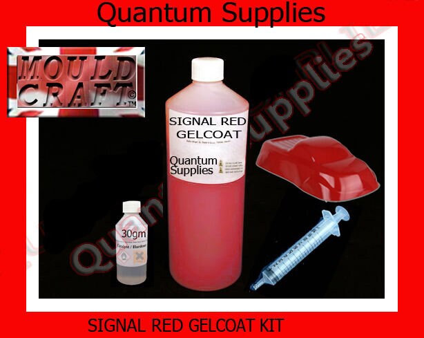 Signal Red Gelcoat 1kg Kit for Fibreglass Moulds / Etc..lloyds Approved ...
