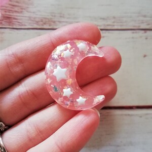 Puffy Moon Silicone Mold 3,5cm for Resin, Plaster, Wax, Soap, Jesmonite ...