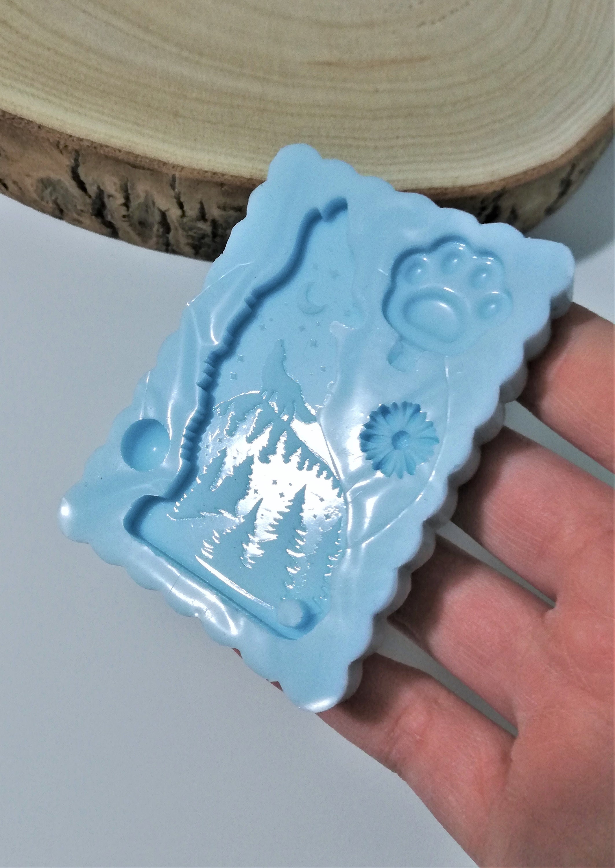Landscape Wolf Silicone Mold for Resin and Polymer Clay Creations - Etsy