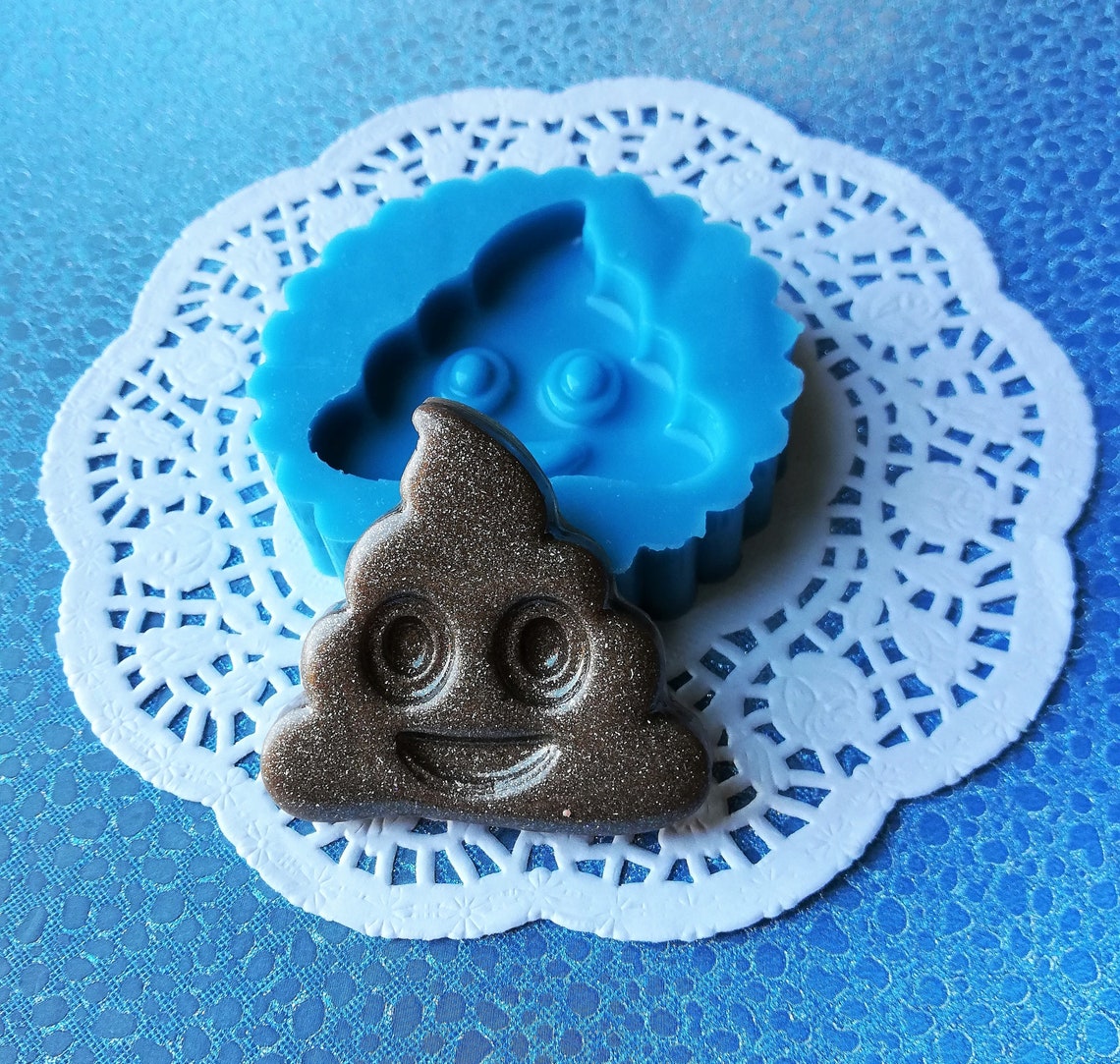 Poop Emoji Silicone Mold for Resin and Polymer Clay Creations - Etsy