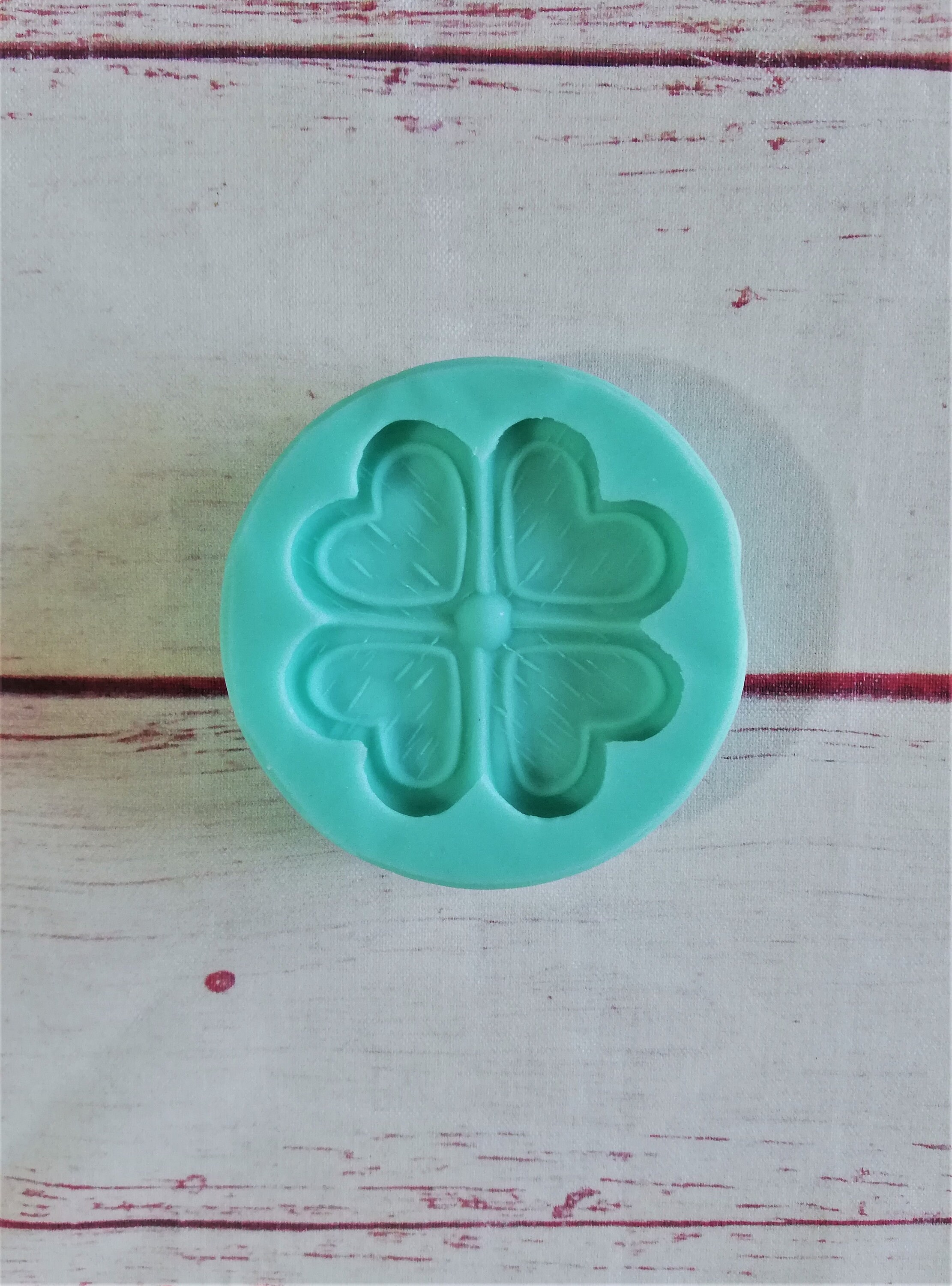 Four-leaf clover silicone mold for resin and polymer clay | Etsy