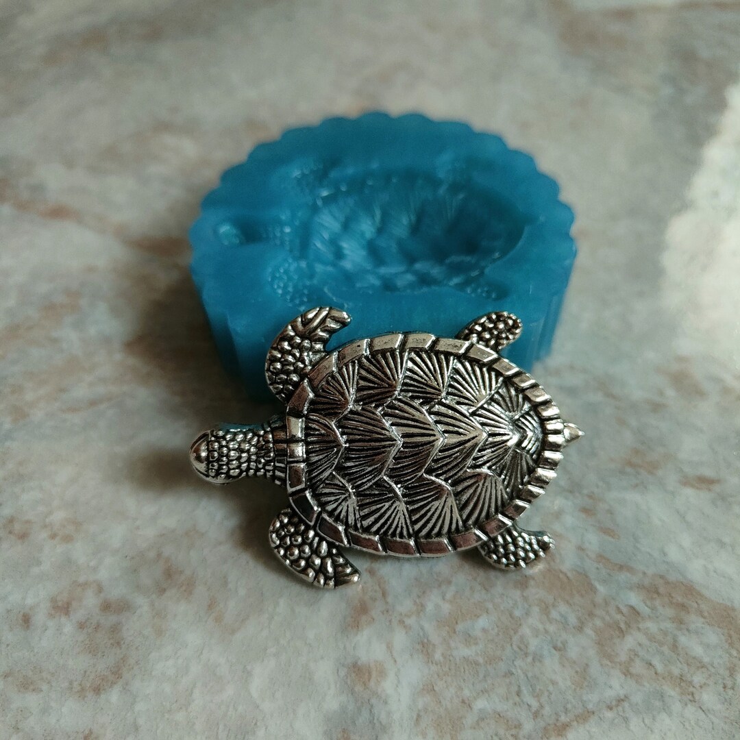 Turtle Silicone Mold 6x4 CM for Resin, Plaster, Polymer Clay, Wax and ...