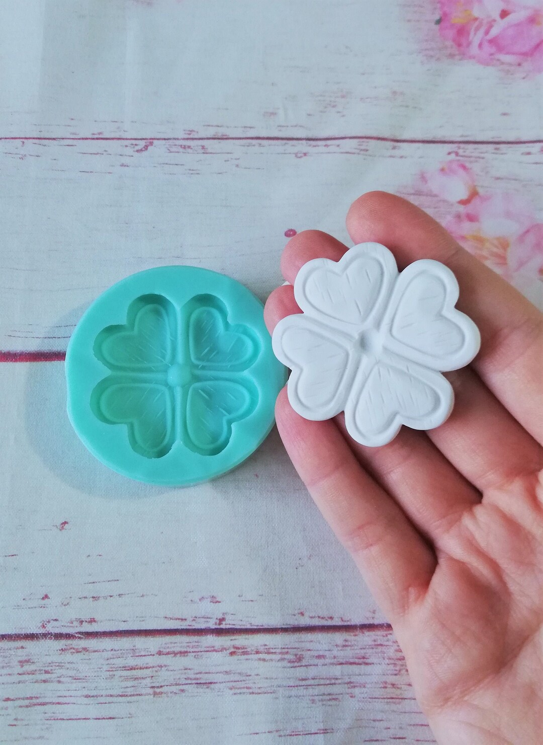 Four-leaf Clover Silicone Mold for Resin and Polymer Clay Creations - Etsy