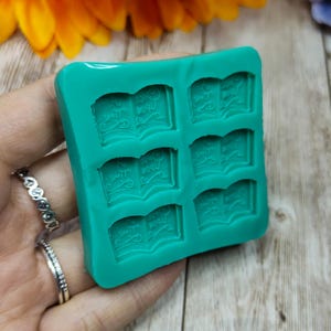 Once Upon A Time Open Book Silicone Mold 6pcs 2cm for Resin, Plaster ...