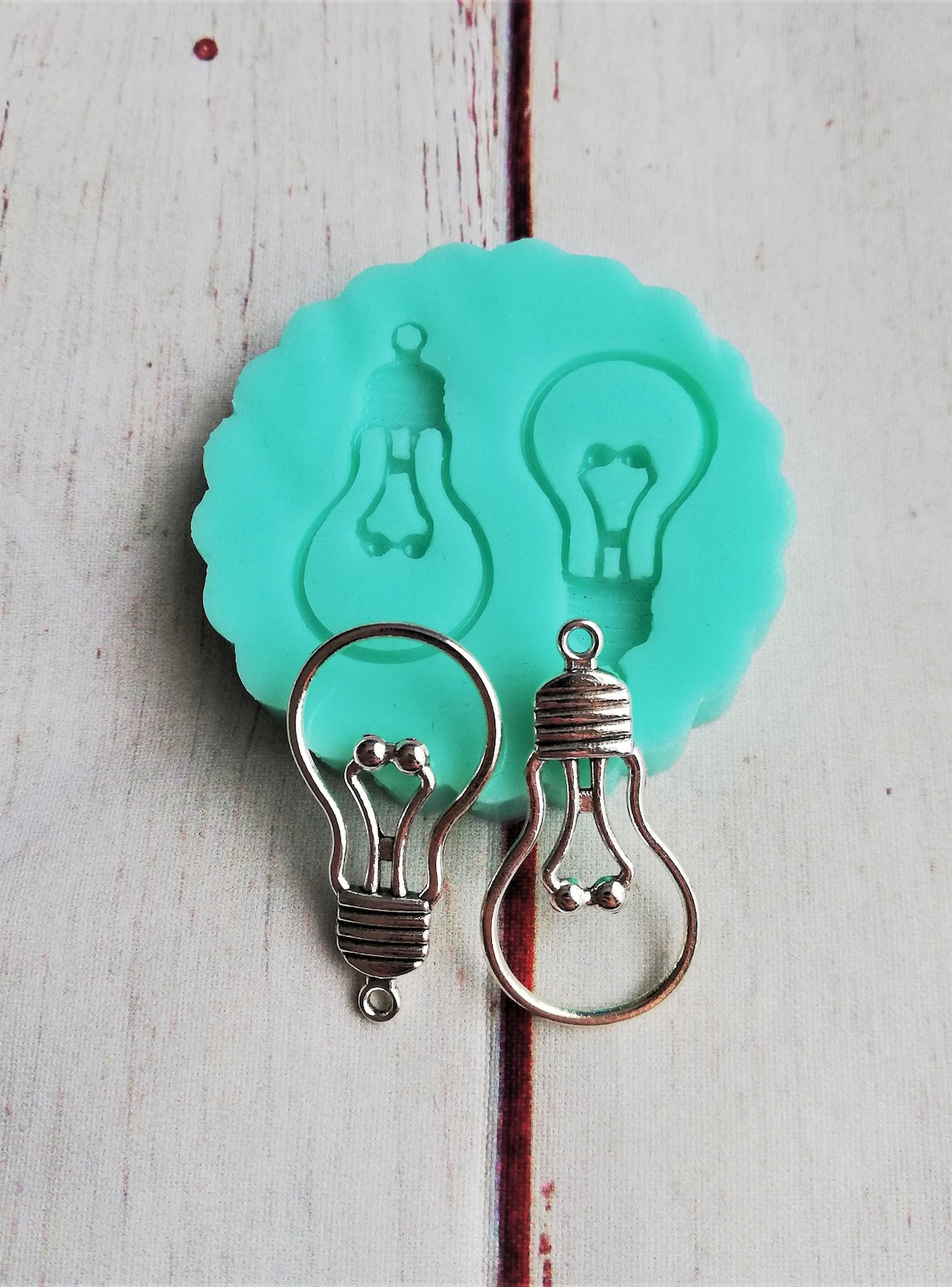 Light Bulb Silicone Mold for Resin and Polymer Clay Creations - Etsy UK