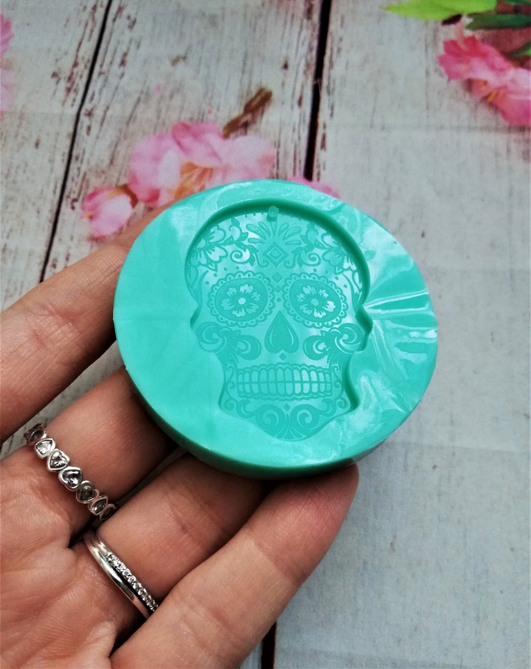 Mexican Scull Silicone Mold for Resin and Polymer Clay Creations - Etsy