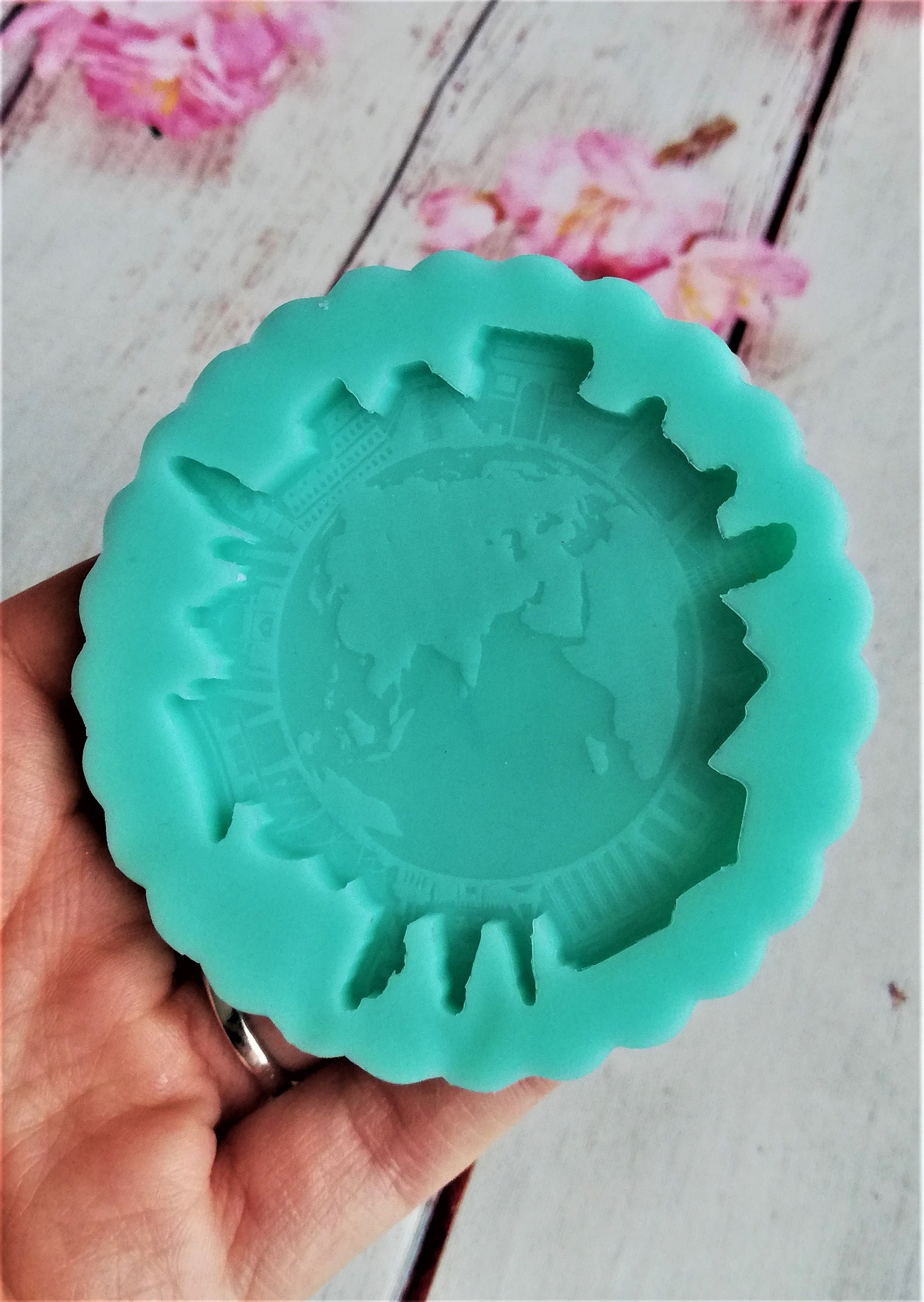 Earth Silicone Mold With All the Monuments of the World for - Etsy