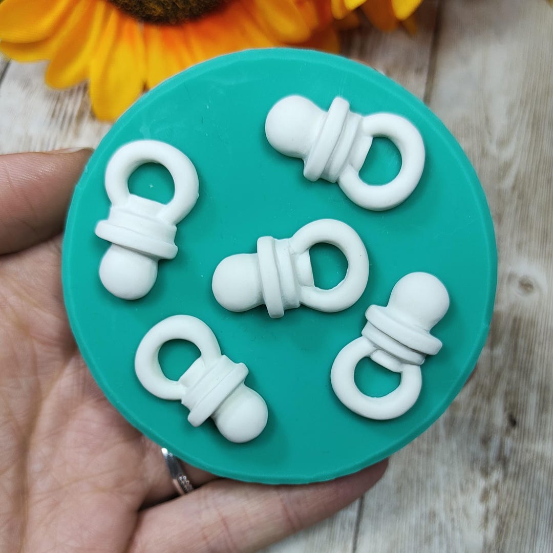 Baby Pacifier Silicone Mold 5pcs 3cm for Resin, Plaster, Jesmonite, Wax ...