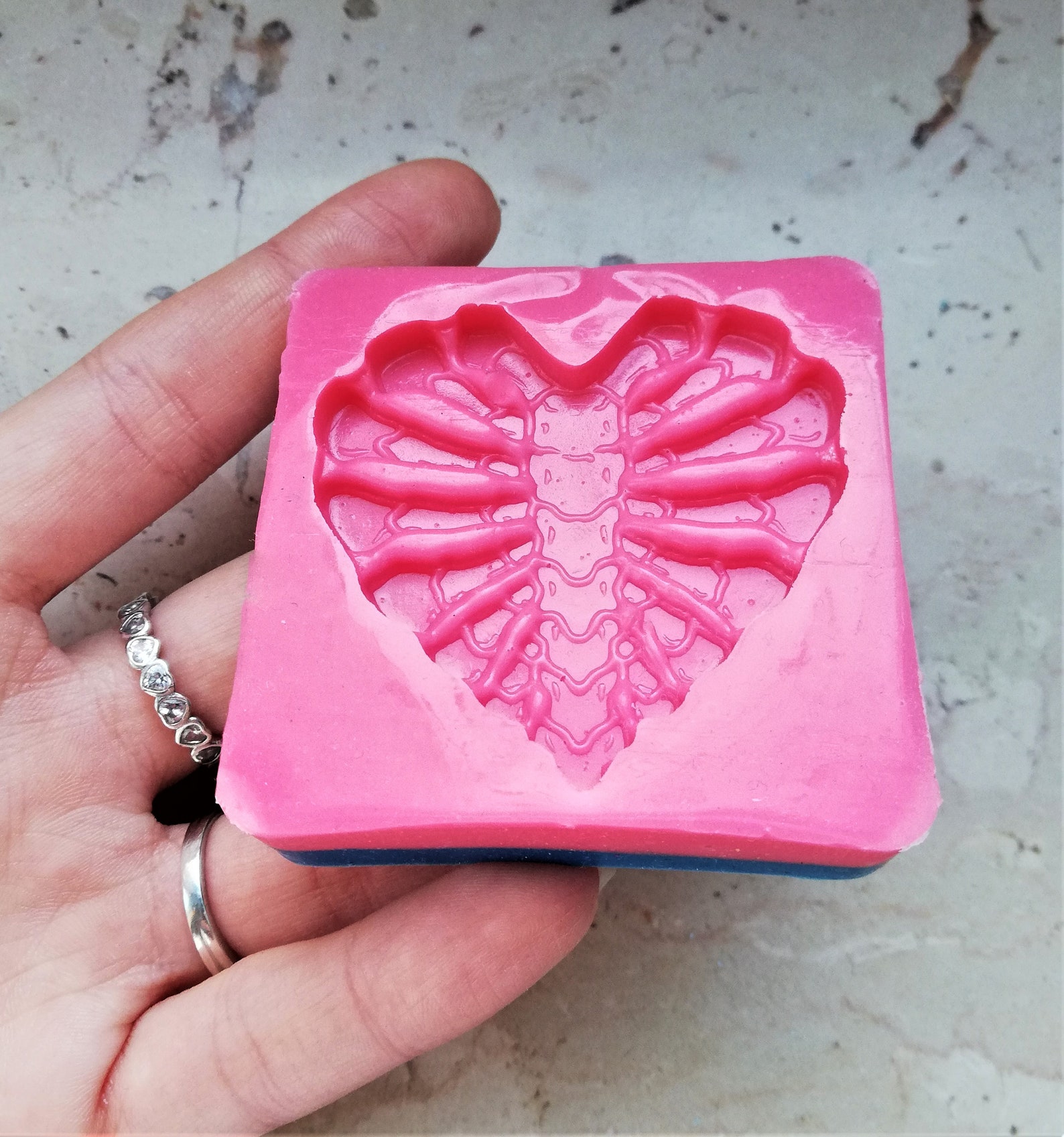 Rib Cage Heart Silicone Mold for Resin and Polymer Clay Creations - Etsy