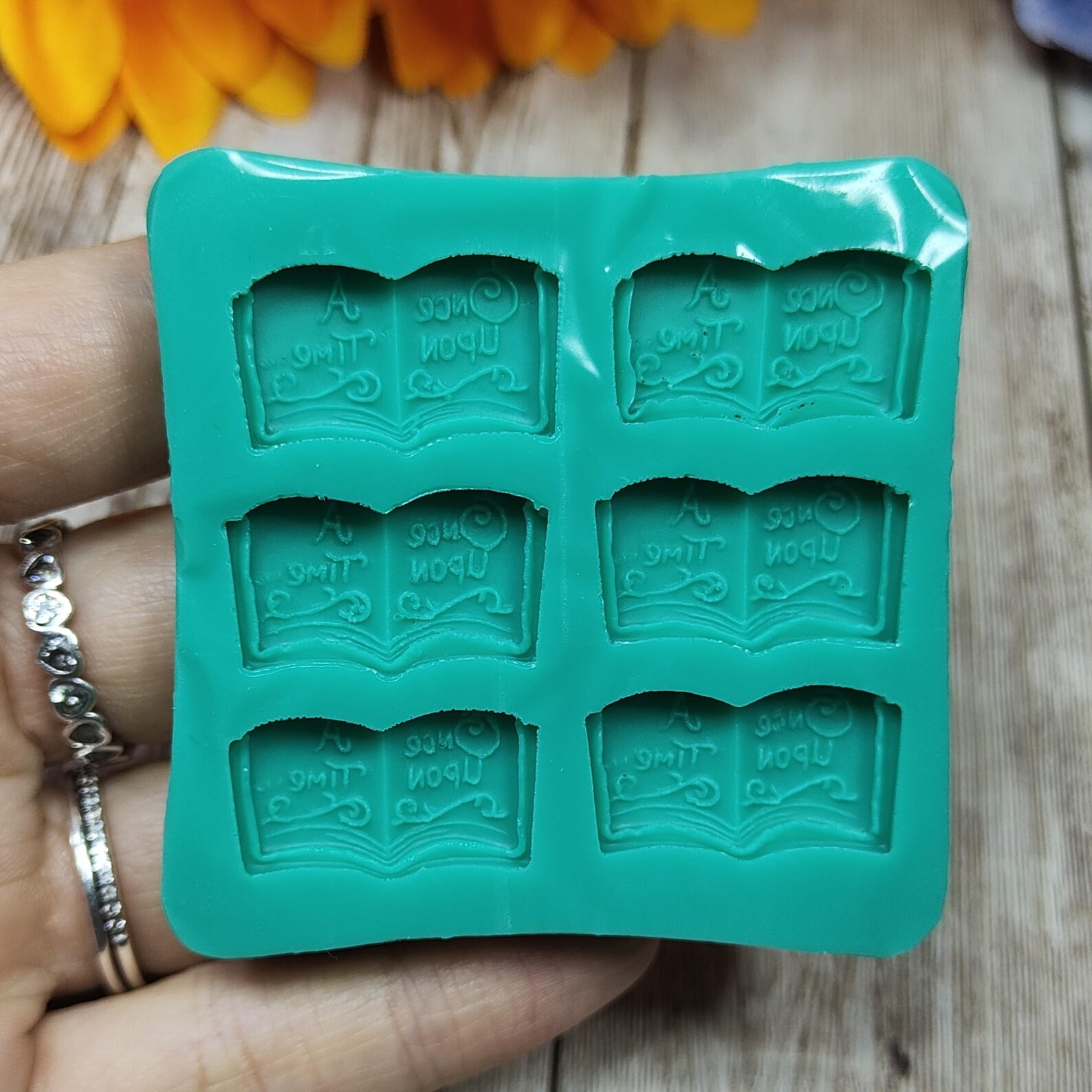 Once Upon A Time Open Book Silicone Mold 6pcs 2cm for Resin, Plaster ...