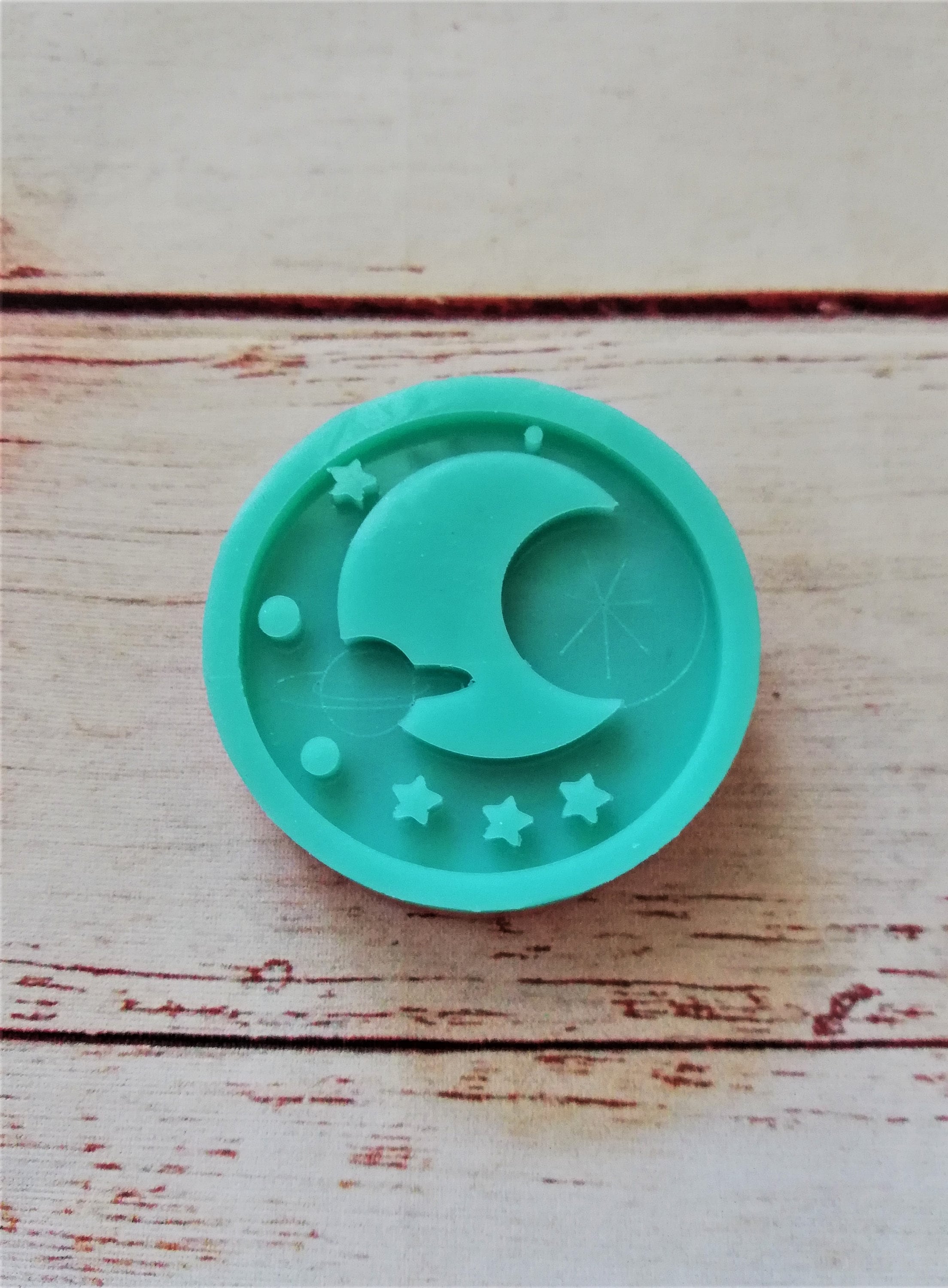 Ufo Moon Silicone Mold for Resin and Polymer Clay Creations - Etsy