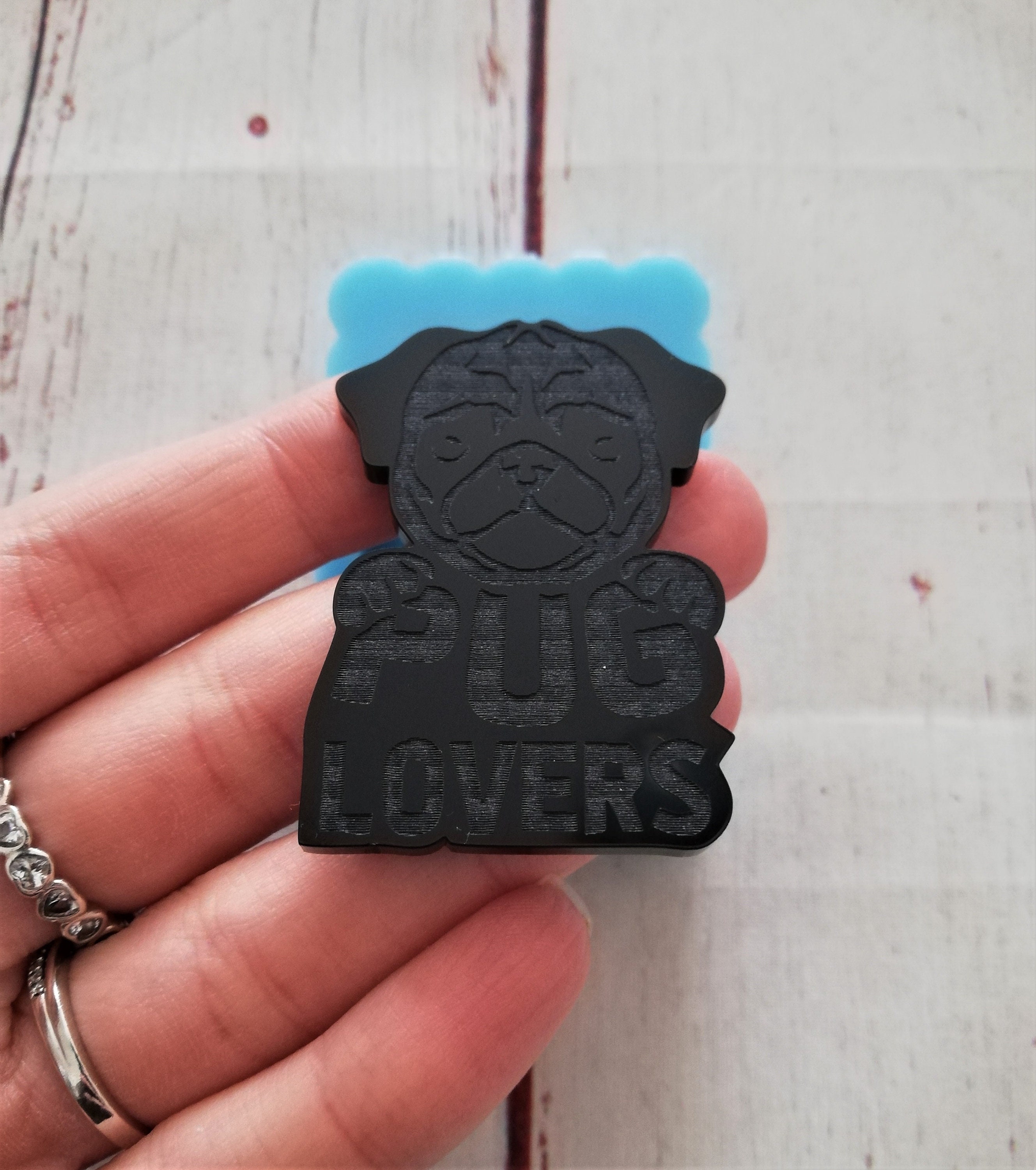 Pug Lovers Silicone Mold for Resin and Polymer Clay Creations - Etsy UK