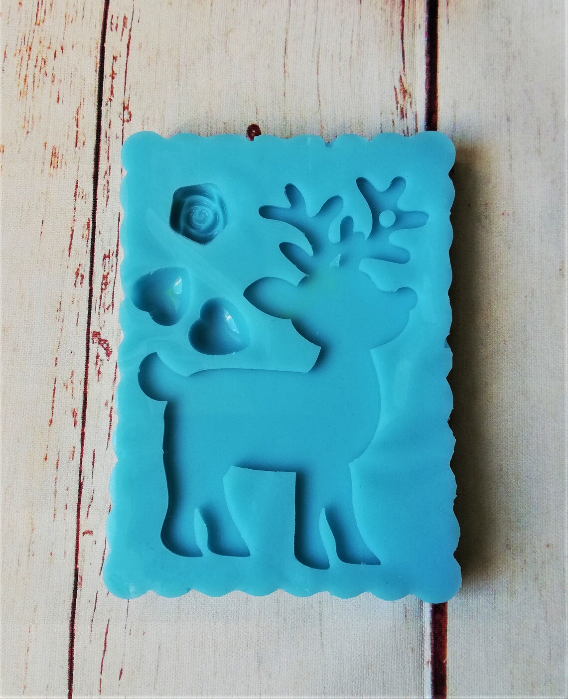 Reindeer Silicone Mold for Christmas for Resin and Polymer Clay ...