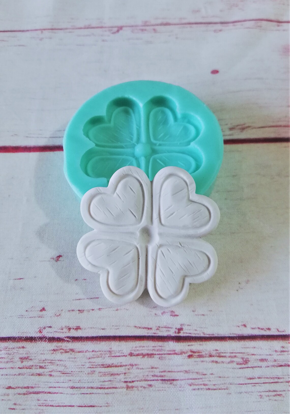 Four-leaf clover silicone mold for resin and polymer clay | Etsy