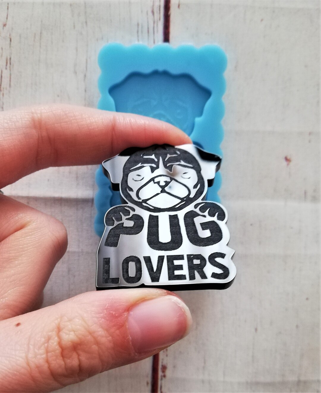 Pug Lovers Silicone Mold for Resin and Polymer Clay Creations - Etsy UK