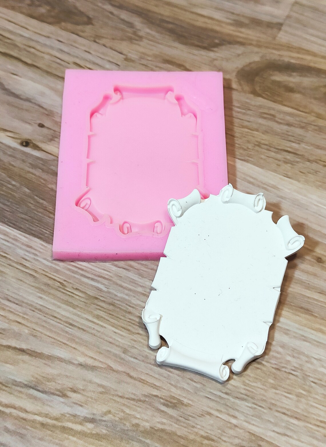 Parchment Vellum Silicone Mold for Resin, Polymer Clay and Plaster ...